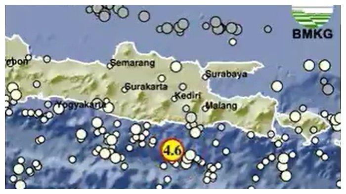 Gempa Bumi Terbaru 4,6 M Guncang Blitar Jawa Timur Rabu Pagi, cek Info BMKG - Tribunkalteng.com