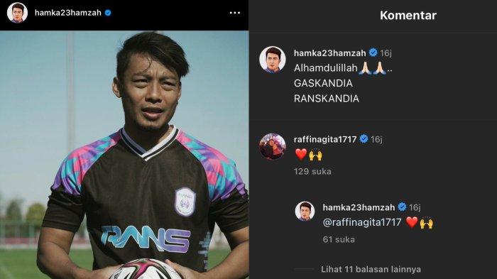 Balasan khusus Raffi Ahmad, Imbas Hamka Hamzah Pamer Jersey RANS ...