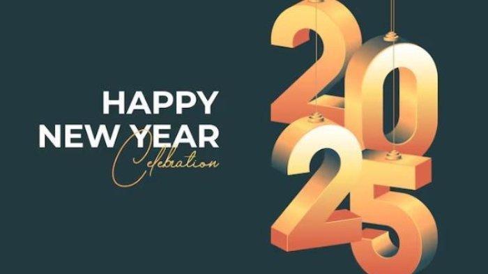 Daftar 25 Ucapan Selamat Tahun Baru 2025 Bahasa Inggris, Happy New Year 2025 - Tribunkalteng.com