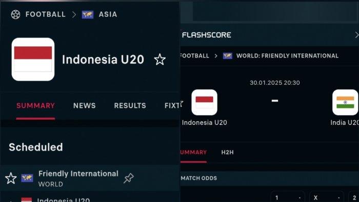 BERLANGSUNG Indosiar Live Hasil Timnas U20 Indonesia vs India Cek Link ...