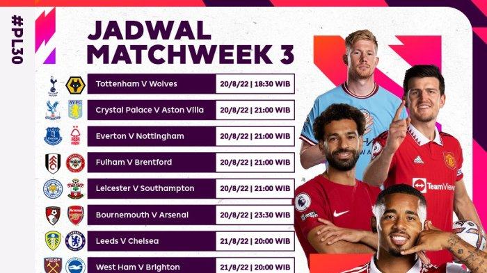 Jadwal Siaran Langsung Liga Inggris SCTV Man City vs Liverpool, Cek Everton vs Man United ...
