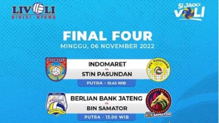 Live Streaming Moji TV Final Four Livoli 2022 Indomaret vs STIN ...