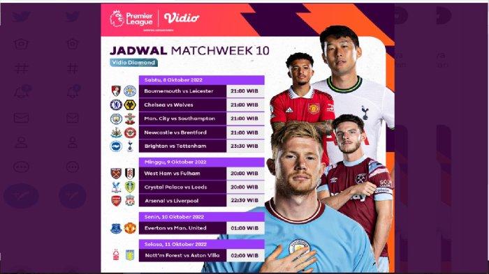 Jadwal Liga Inggris Siaran Langsung SCTV Arsenal Vs Liverpool, Streaming Chelsea, MU dan Man ...