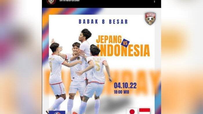 Link TV Online Live MNC TV Streaming RCTI Timnas Futsal Indonesia vs Jepang AFC Asian Cup Hari ...