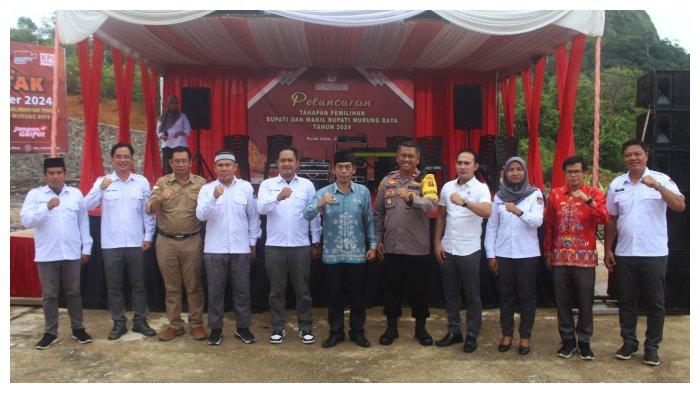 KPU Murung Raya Luncurkan Tahapan Pilkada 2024 - Tribunkalteng.com