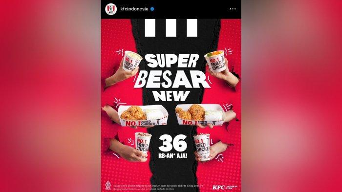 Promo KFC Hari Ini, Rabu 21 Februari 2024, Ada Diskon Super Besar New Harga Murah Mulai Rp 36 ...