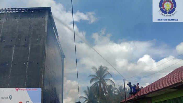 Rumah Dinas SMPN 1 Mentaya Hilir Selatan Kotim Ludes Terbakar, Diduga Akibat Korsleting Listrik ...