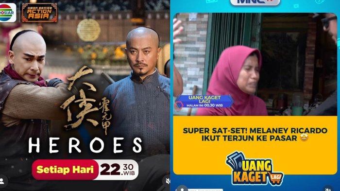 Jadwal Acara TV Hari Ini, Nonton Mega Film Asia Heroes Tayang di Indosiar dan Uang Kaget di ...