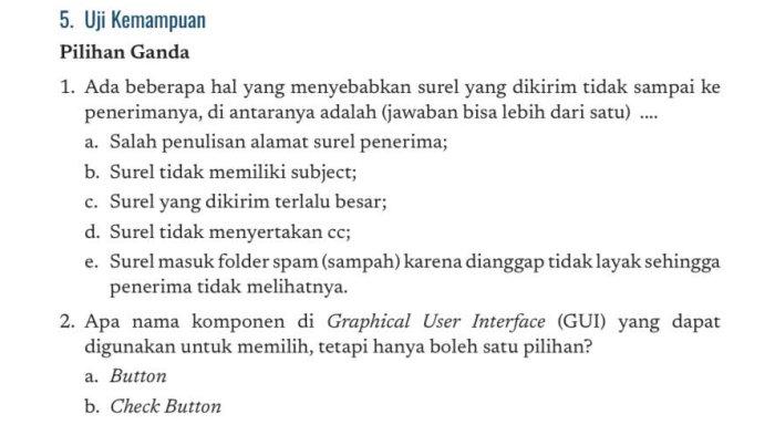 Kunci Jawaban Informatika Kelas VII SMP Halaman 66 - 67 Kurikulum Merdeka, Ada Soal Pilihan ...