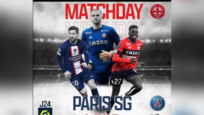 LINK Live Streaming PSG vs Lille Liga Prancis Hari ini Jam 19.00 WIB, Kans Messi, Neymar dan ...