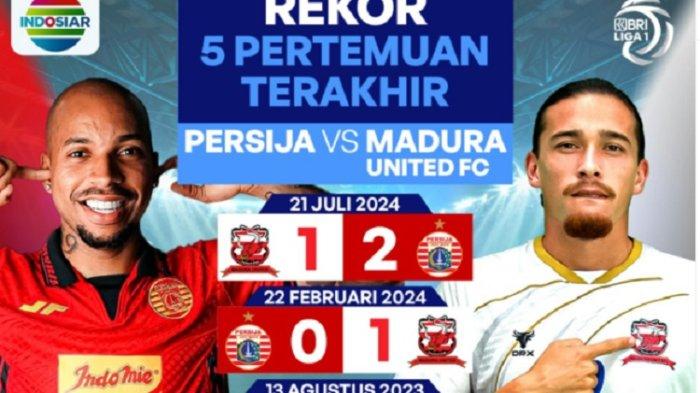 Line Up Persija vs Madura United, Cek Link Live Skor Hasil Liga 1 dan Live Streaming Indosiar ...