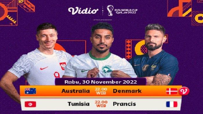 Hasil Perancis vs Tunisia dan Australia vs Denmark Piala Dunia 2022, Kedua Laga Skor Kacamata ...