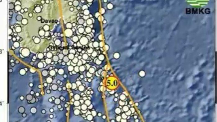 GEMPA Terkini Magnitudo 5.0 SR Baru Saja Getarkan Melonguane Sulut, Info BMKG Minggu 23 Juni ...