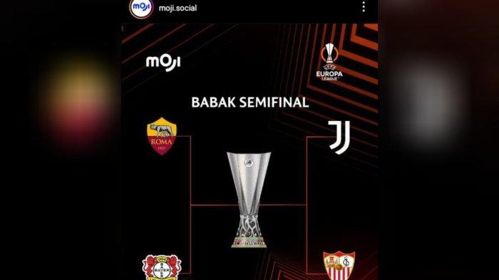 Live Moji TV HD Streaming Semifinal Liga Eropa AS Roma vs Bayer ...