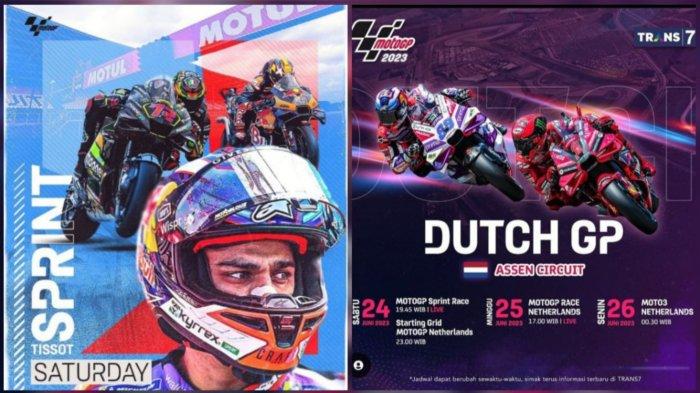Live Gratis TRANS7 Link Streaming Sprint Race MotoGP Belanda Malam ini MotoGP 2023 di Sirkuit ...