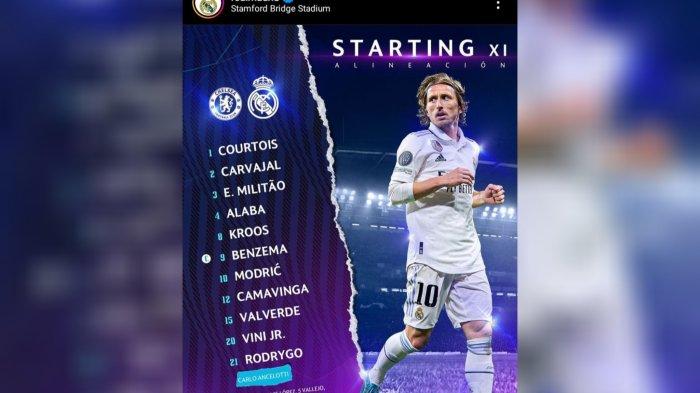 Link Live Streaming SCTV Chelsea vs Real Madrid Liga Champion Leg 2 Jam 02.00 WIB, Vinicius ...