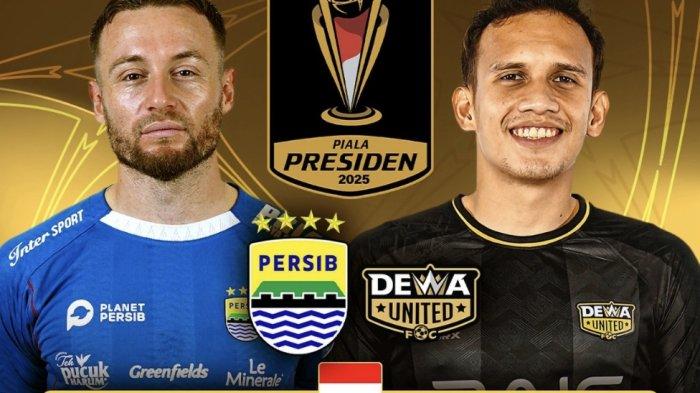 LIVE TV Indosiar, Link Live Streaming Persib vs Dewa United Piala Presiden 2025 Pukul 19.30 WIB ...