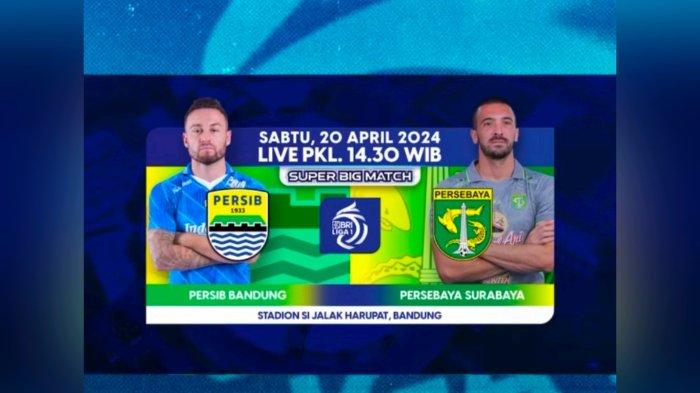 Line Up dan Link Live Score Hasil Persib Bandung vs Persebaya Gratis Indosiar Liga 1 Hari ini ...