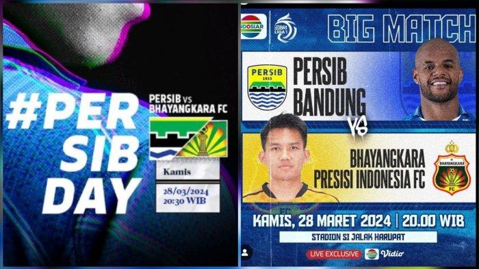 STARTING XI LINEUPS dan Live Score Persib vs Bhayangkara Liga 1 Gratis ...