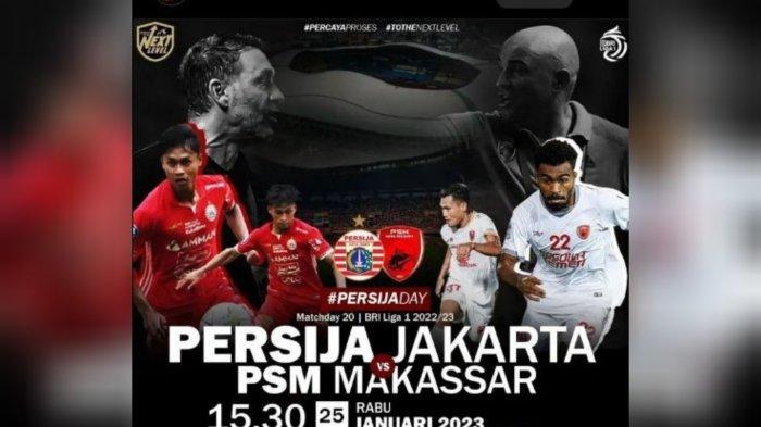Live TV Indosiar, Link Streaming Persija vs PSM Makassar Hari Ini Pukul 15.30 Wita Nonton di ...