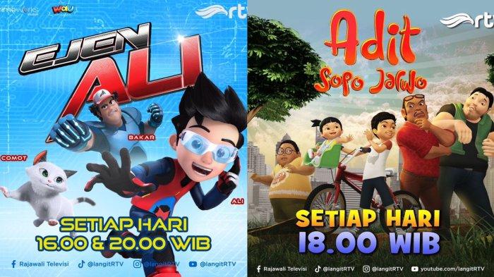Jadwal Acara RTV Sabtu 13 Juli 2024, Hiburan Seru Kartun Pokemon Ultimate, Ejen Ali, Adit Sopo ...