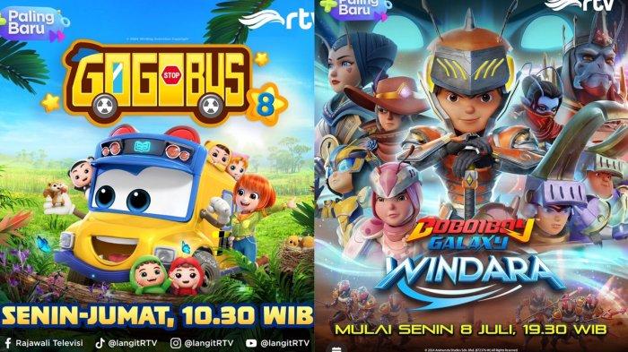 Jadwal Acara RTV Kamis 11 Juli 2024, Hiburan Kartun Seru Super Wings ...