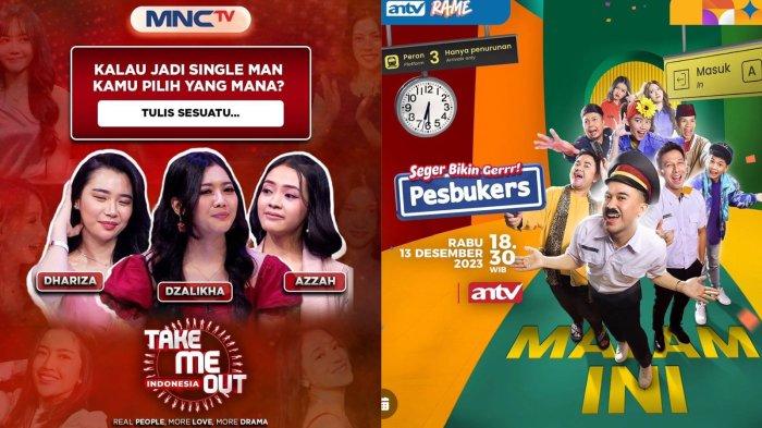 JADWAL Acara TV Minggu 17 Desember 2023, Nonton Take Me Out Indonesia di MNCTV dan Pesbukers di ...