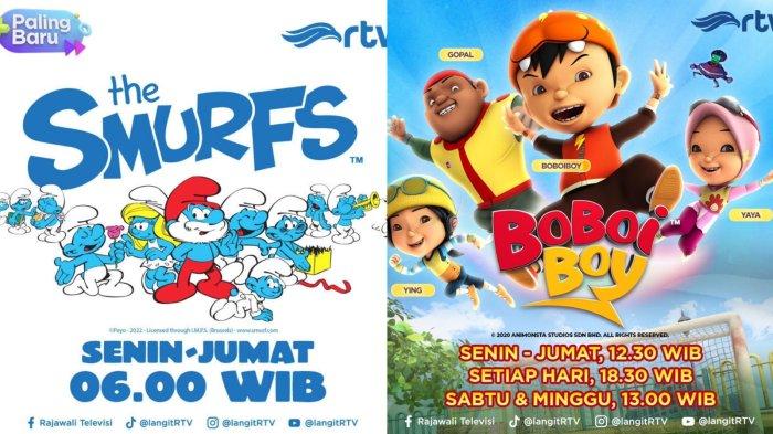 Jadwal Acara RTV Kamis 8 Agustus 2024, Hiburan Seru Kartun The Smurfs ...