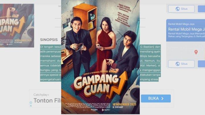 Nonton Aksi Meriam Bellina di Film Gampang Cuan Tayang 16 November 2023 di Bioskop, ini ...