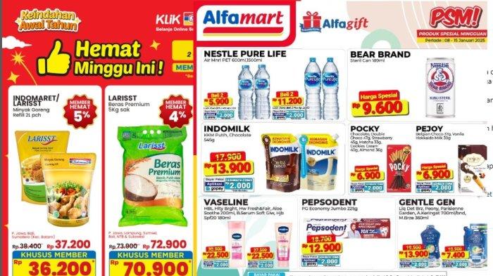 Katalog Promo Alfamart dan Indomaret Hari ini Rabu 8 Januari 2025 Beras dan Minyak Goreng Murah ...