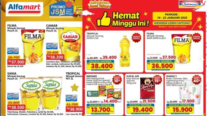 Katalog Promo Alfamart dan Indomaret Hari ini Minggu 19 Januari 2025 Beras dan Minyak Goreng ...