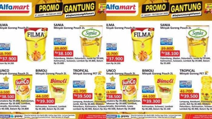 Katalog Promo JSM Alfamart dan Indomaret 7-9 Februari 2025, Rp 30 Ribuan Minyak Goreng Murah ...