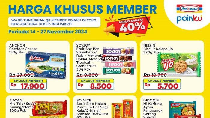 Promo Indomaret Hari Ini Hingga 27 November 2024, Harga Khusus Member ...