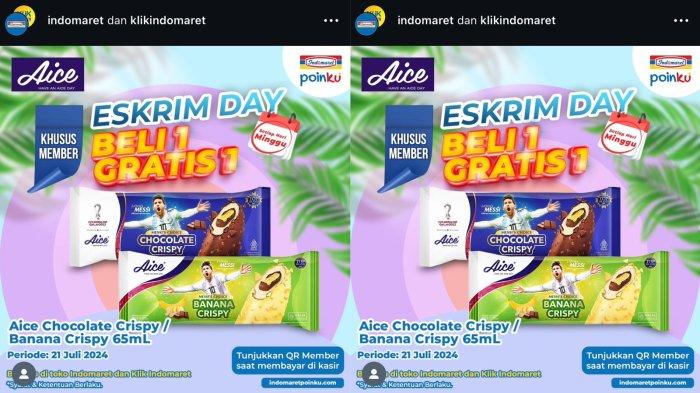 Promo Indomaret Es Krim Day Minggu 21 Juli 2024, Dapatkan Aice ...