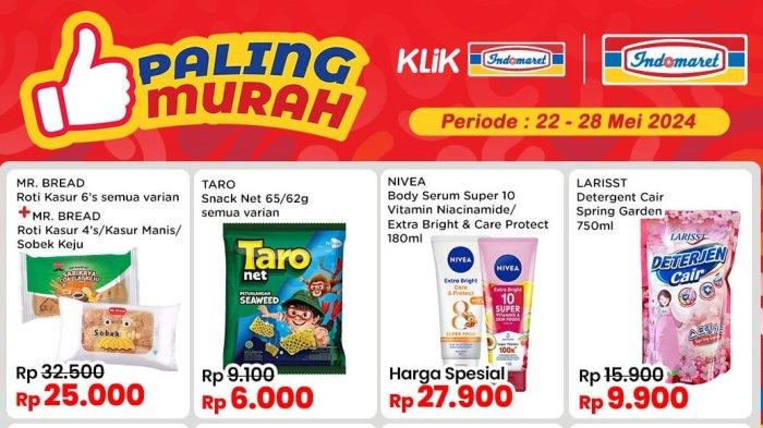Promo Indomaret 24-28 Mei 2024, Beli 2 Gratis 1 Es Krim Aice, Mr Bread ...