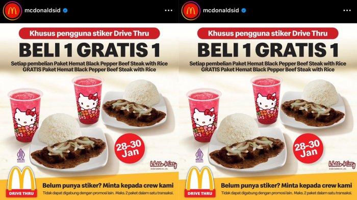 Cek Promo McDonalds Periode 28-30 Januari 2024, Ada Beli 1 Gratis 1 Blackpaper Beef Steak with ...