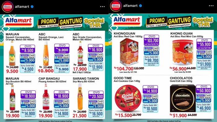 Promo Alfamart Hari Ini Sirup dan Kue Kering Murah Ada Daftar Gantung ...