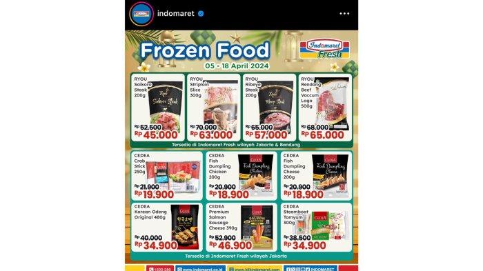 Promo Frozen Food Indomaret Hari Ini, Cedea Steamboat Diskon Rp 34.900 ...