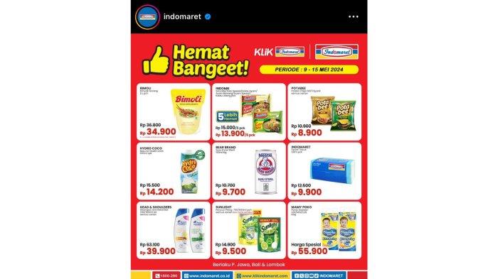 Cek Promo Hemat Banget Indomaret 9-15 Mei 2024, Diskon Sunlight Jadi Rp 9.500 - Indomie Rp 13. ...