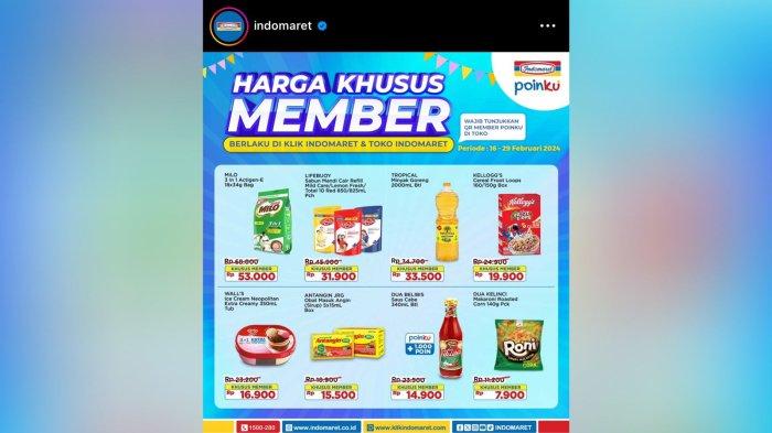 Promo Khusus Member Indomaret Periode 16 - 29 Februari 2024, Ada Minyak ...