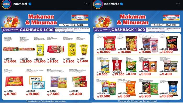 Promo Makanan dan Minuman Indomaret Hari Ini, Ada Oishi Sponge Rp 11. ...