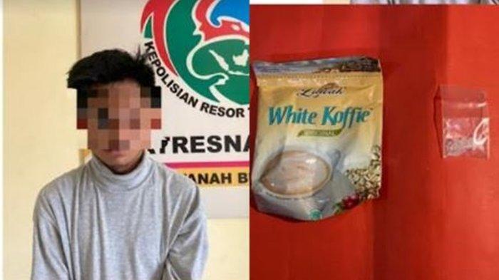 0,57 Gram Sabu Disimpan Dalam Kemasan Kopi, Warga Rampa Lama Kotabaru Diamankan - Tribunkalteng.com