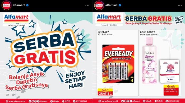 Promo Serba Gratis Alfamart Periode 16-31 Mei 2024, Diskon Tebs ...