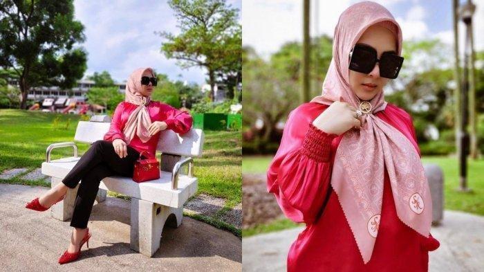 Pose Mesra Syahrini dan Reino Barack di Singapura Terekam, Busana ...