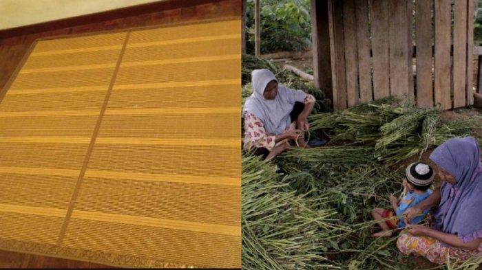 Kegunaan Tikar Kajang, Anyaman Khas Suku Dayak Kalimantan Tengah ...