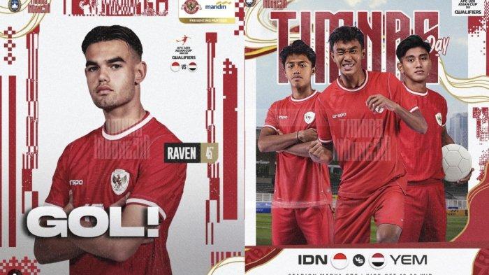 Hasil Akhir Timnas U20 Indonesia vs Yaman Skor 1-1, Jens Raven cs Gol ...