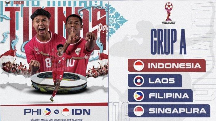 Link TV Online Indosiar Live Streaming Bola Timnas U16 Indonesia vs Filipina Piala AFF U16 2024 ...