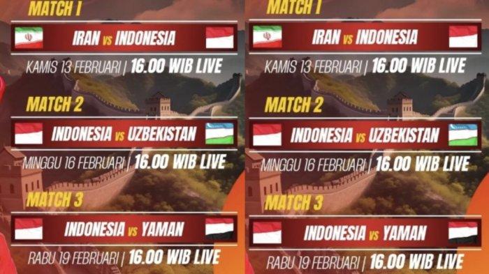 Prediksi Starting Line Up Timnas U20 Indonesia vs Iran Piala Asia 2025 ...