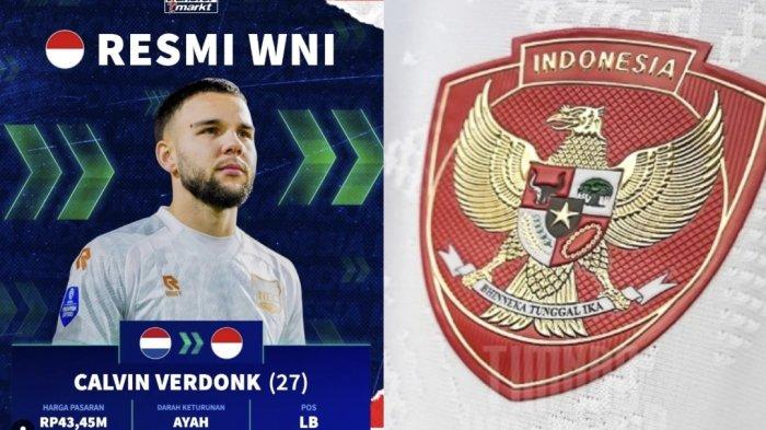 Resmi Calvin Verdonk Kini WNI Jelang Laga Timnas Indonesia, ini Profilnya - Tribunkalteng.com