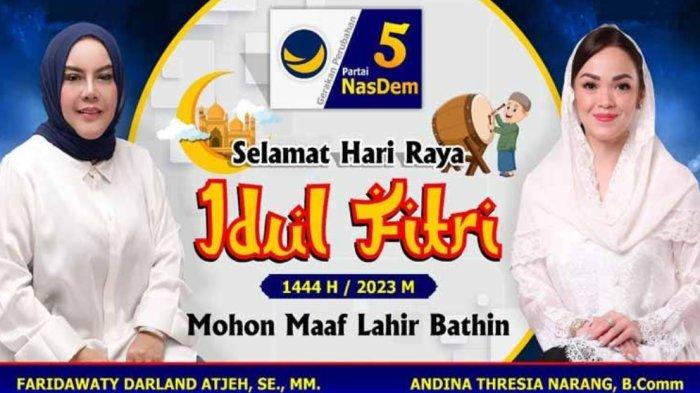 Beredar Ucapan Idul Fitri dari Eks PDIP Kalteng Andina Narang dengan ...